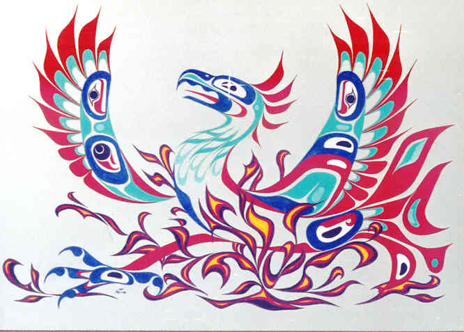 Phoenix (painting) - Vuurvogel (schildering).